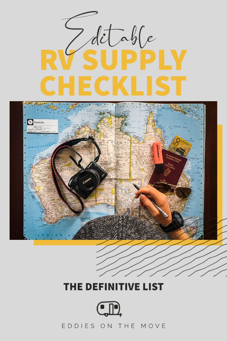The Definitive RV Supply List - Eddies On The Move